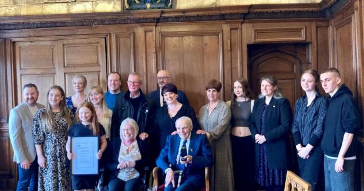 Presenting the Defence Medal to York veteran John Avery | Rachael ...